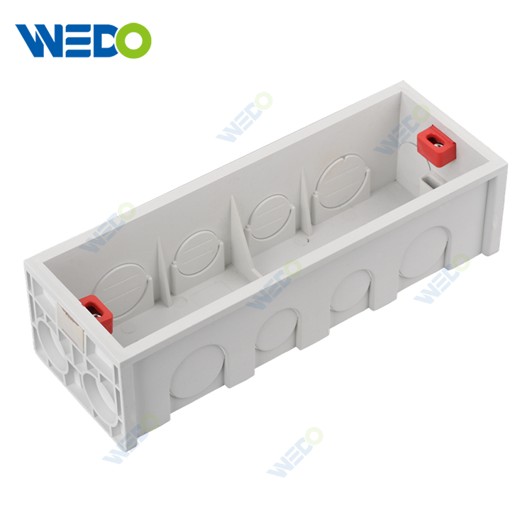 British Standard Good Quality Pvc 118size White Electrical Double Gang ...